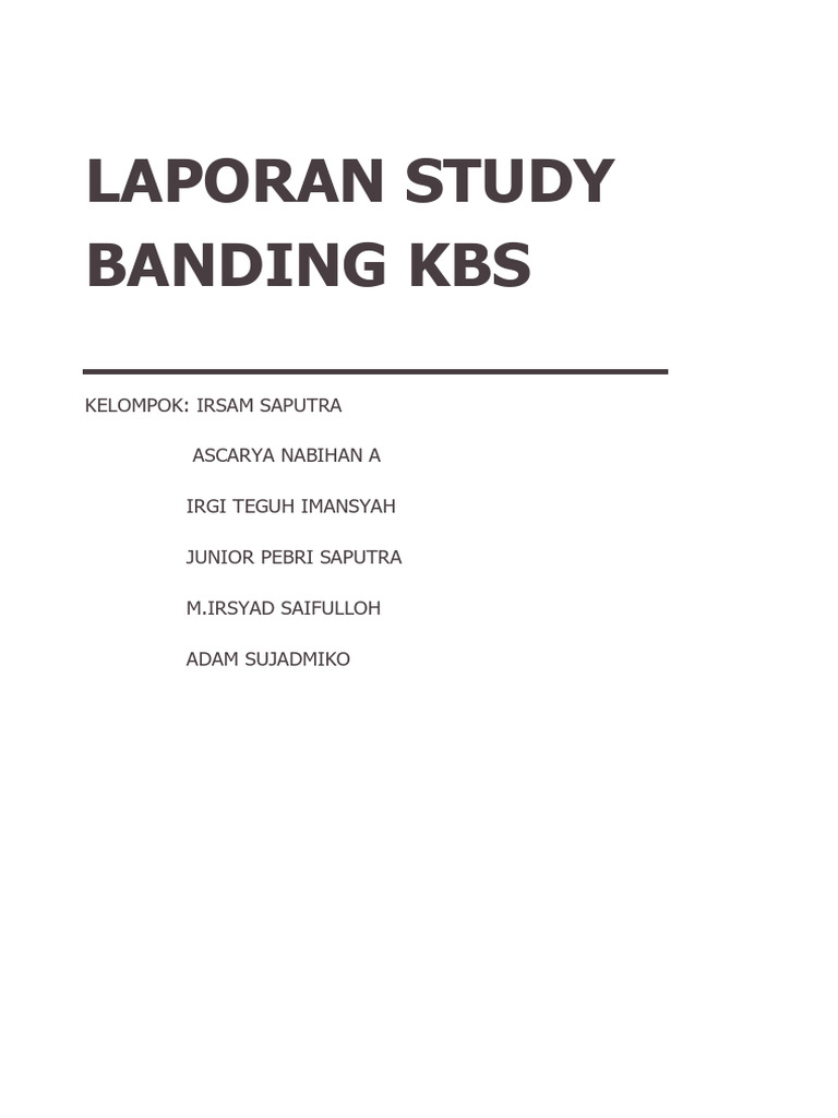 Kbs Study Banding | PDF
