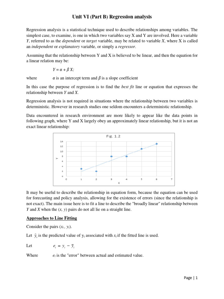 Regression Analysis Basics | PDF | Errors And Residuals | Regression Analysis