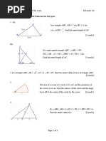 Circular Measure (Practice Sheet) | PDF | Angle | Area