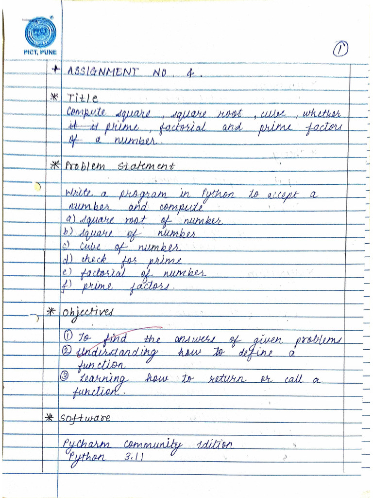 PPS Assignment 4-7 | PDF