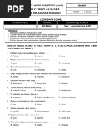 Latihan Soal Sumatif Agama Kristen Kelas 1 SD Semester Ganjil Kurikulum Merdeka | PDF