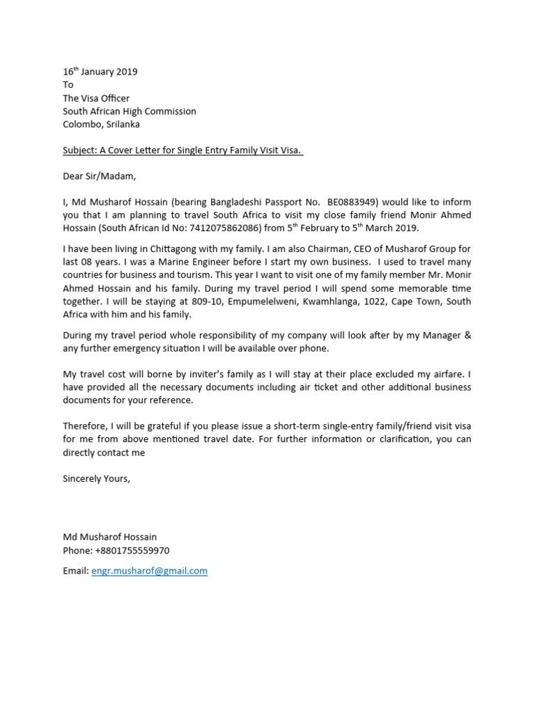 Demo Cover Letter | PDF