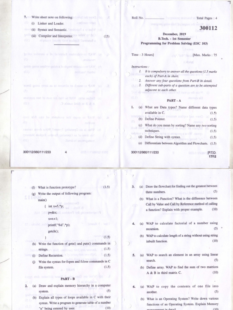 Endsem 2019 | PDF Endsem 2019 | PDF