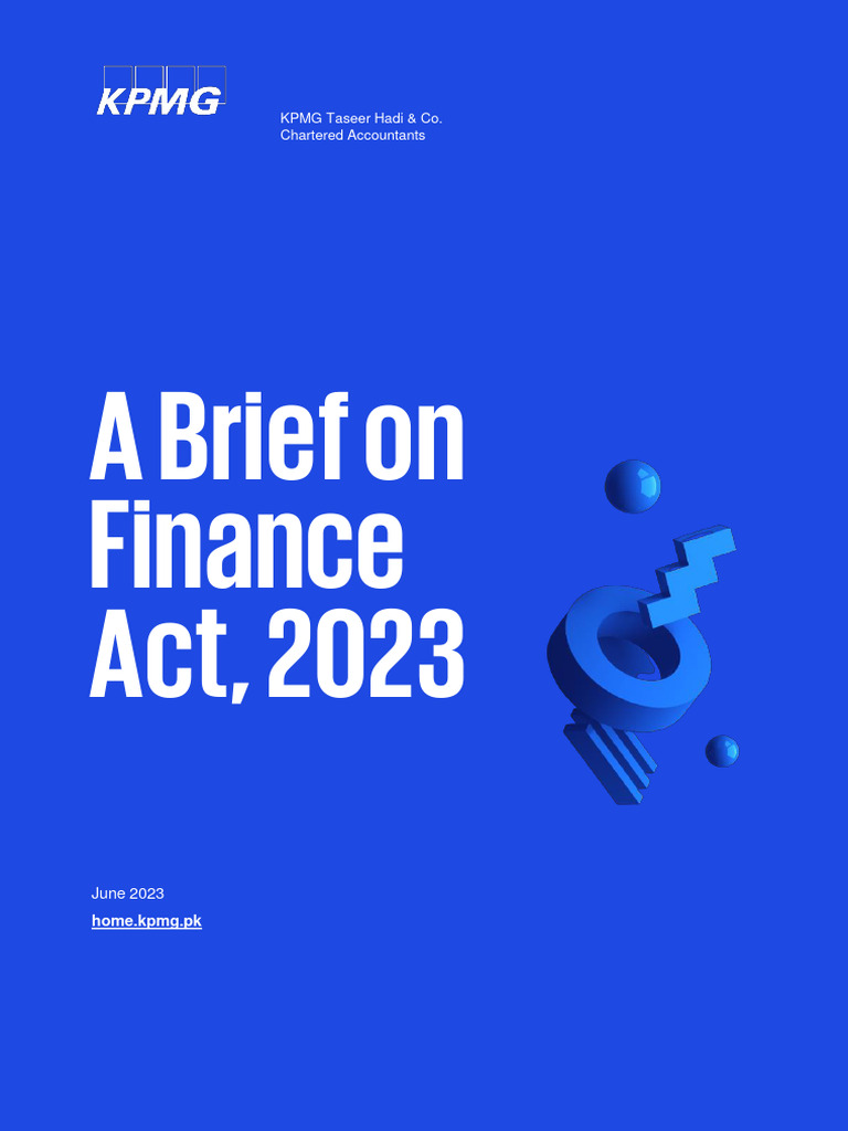 A Brief On Finance Act 2023 | Download Free PDF | Taxes | Double Taxation A Brief On Finance Act 2023 | Download Free PDF | Taxes | Double Taxation
