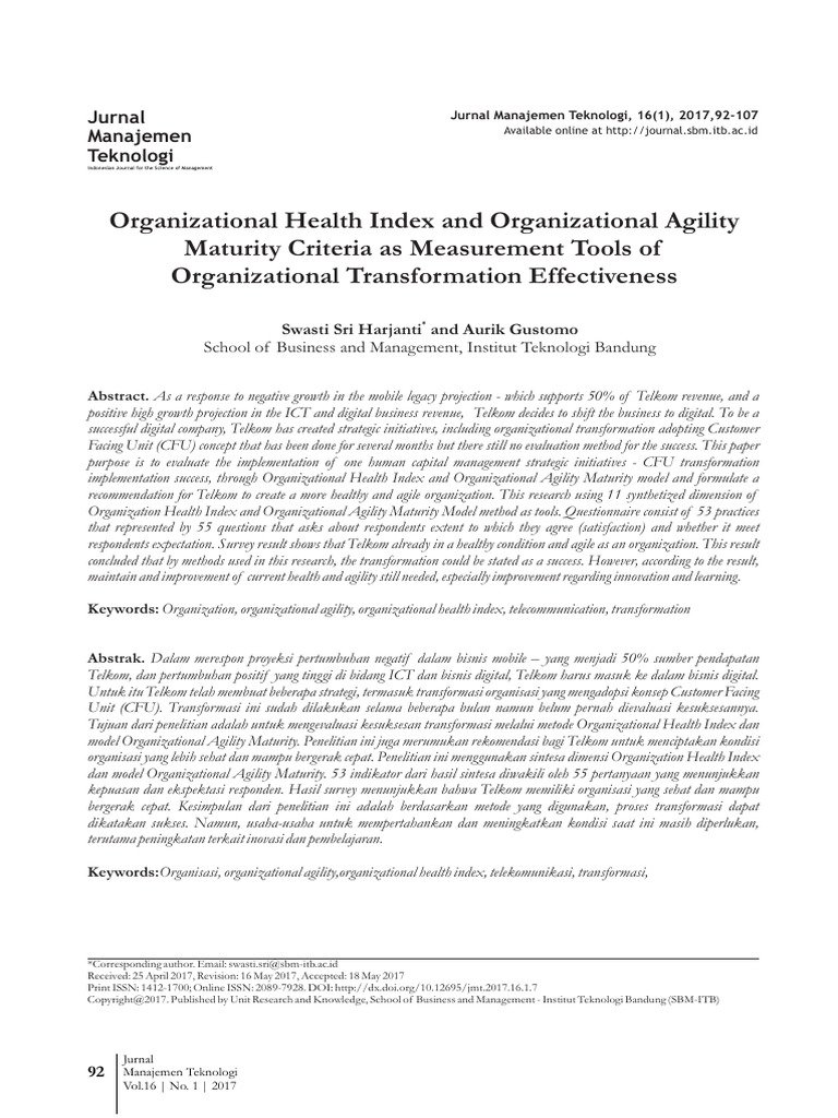en Organizational Health Index and Organiza | PDF