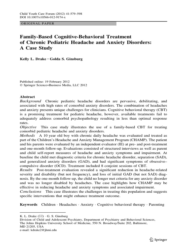 Anxiety Disorder Case Study | PDF | Anxiety Disorder | Mental Disorder