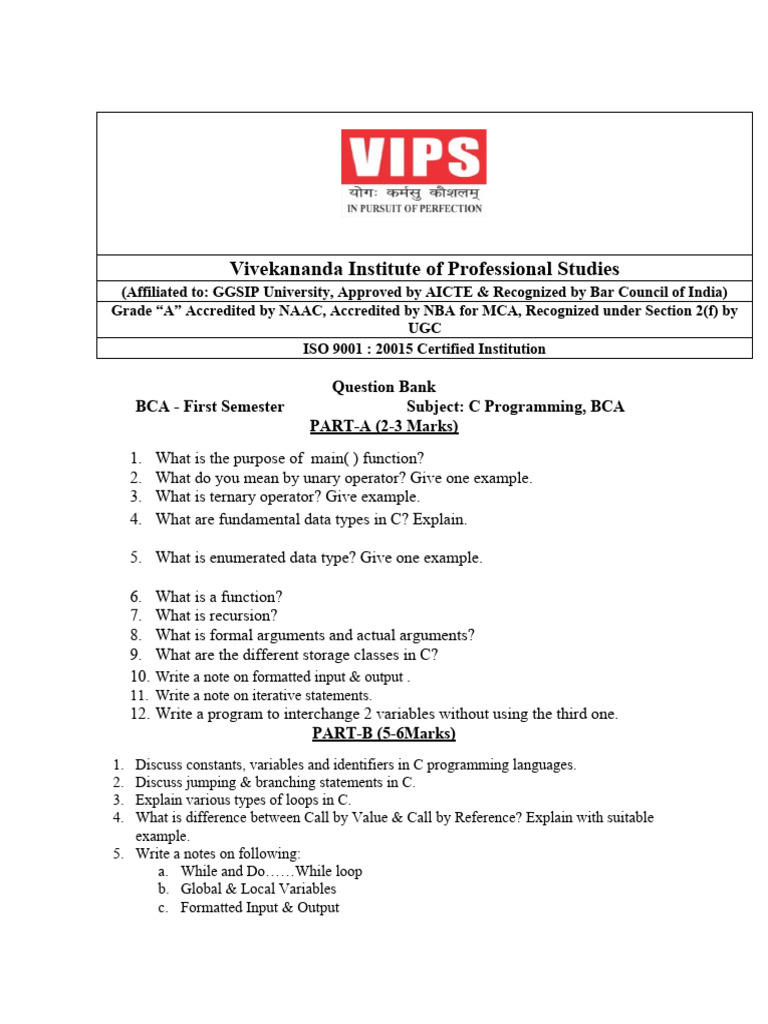 QB-C Programming New 2023 | PDF | Parameter (Computer Programming) | Variable (Computer Science)
