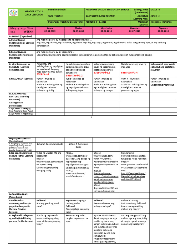 Agham - 3 - Q4 Week - 3 | PDF