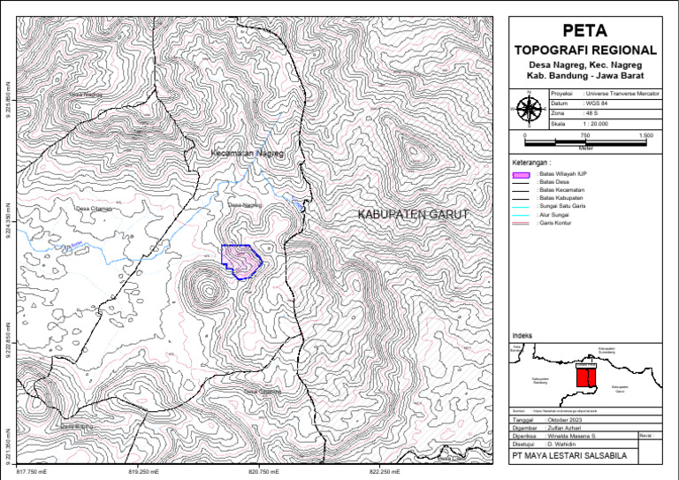 Peta Regional-Peta Topografi Regional | PDF