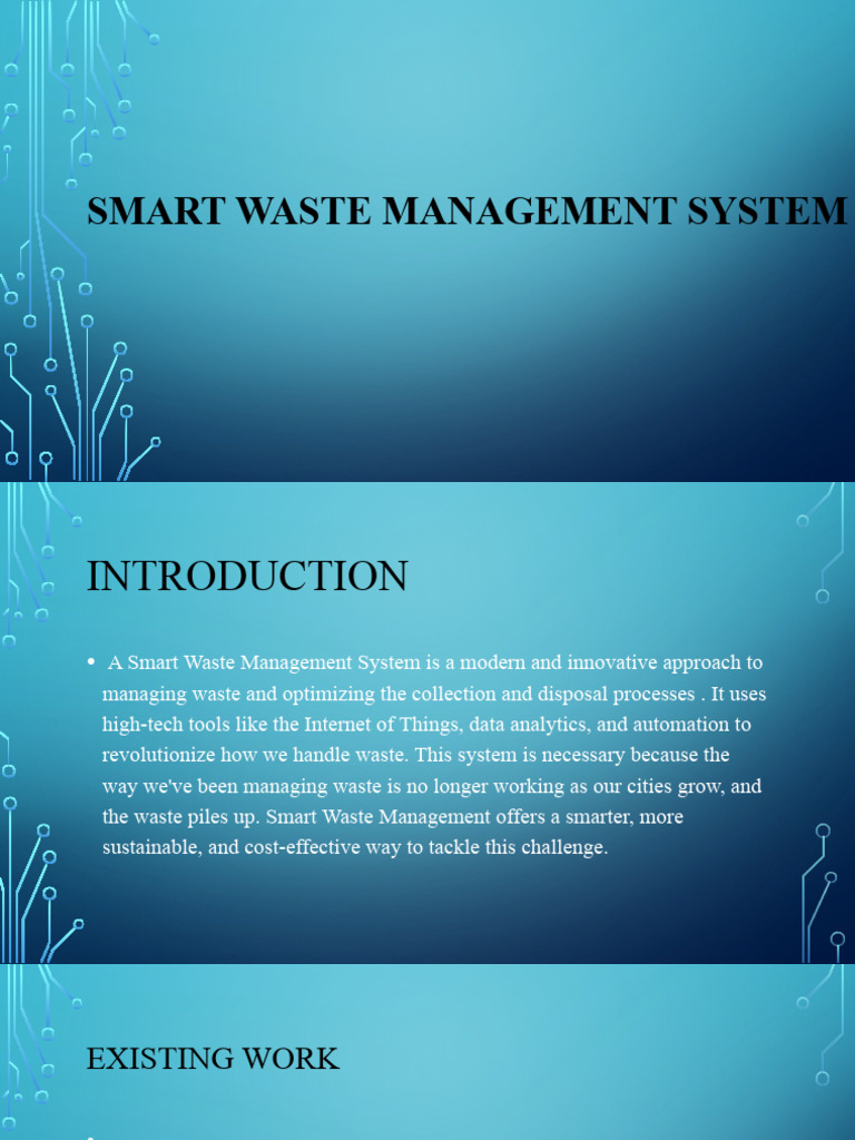 Smart Waste Management System Overview | PDF | Waste Management ...
