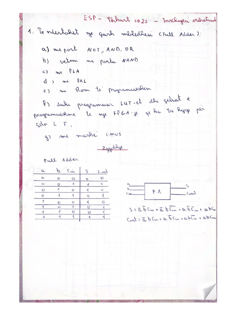 Teze e Zgjidhur Esp | PDF