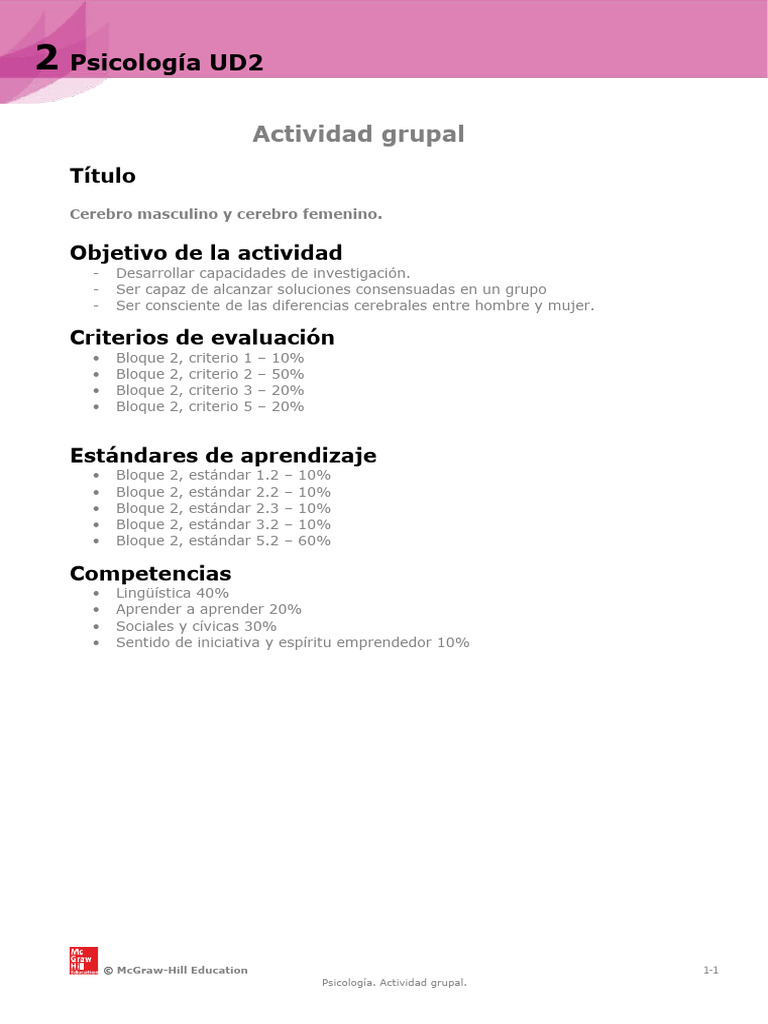 U02 Agr 01 | PDF | Inteligencia | Comportamiento