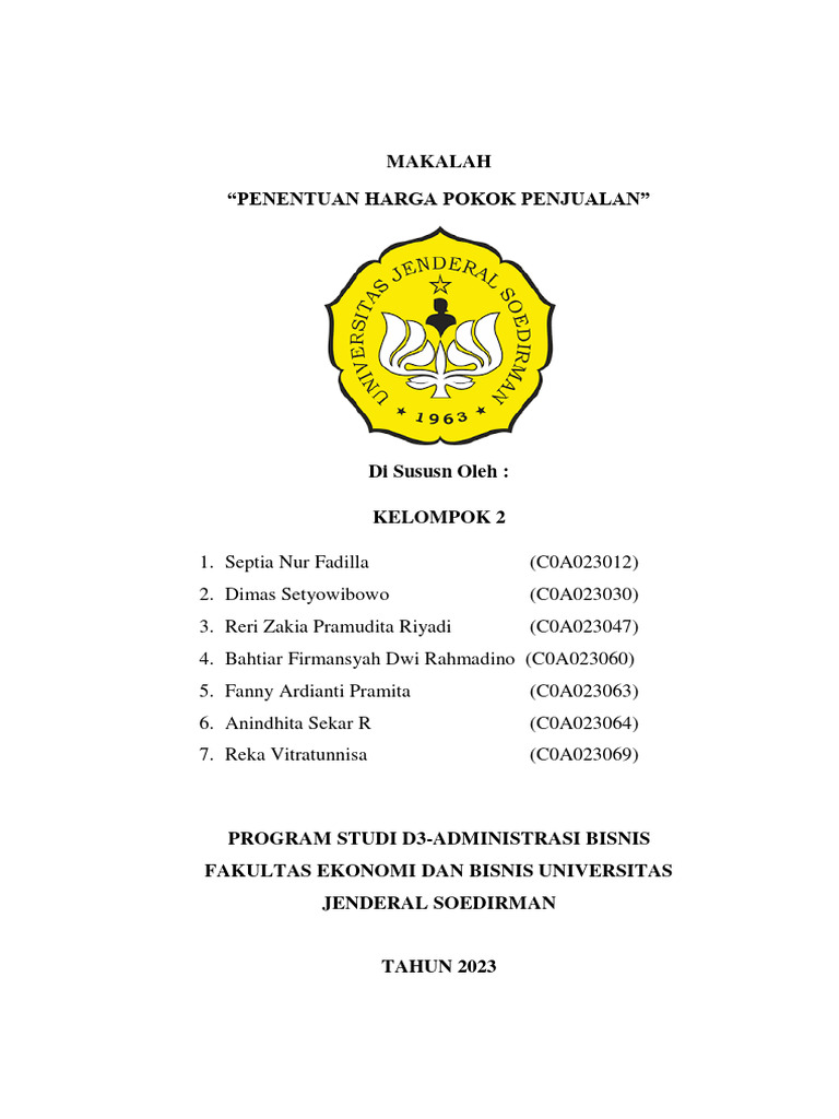 Makalah Kel 2 Akuntansi HPP | PDF