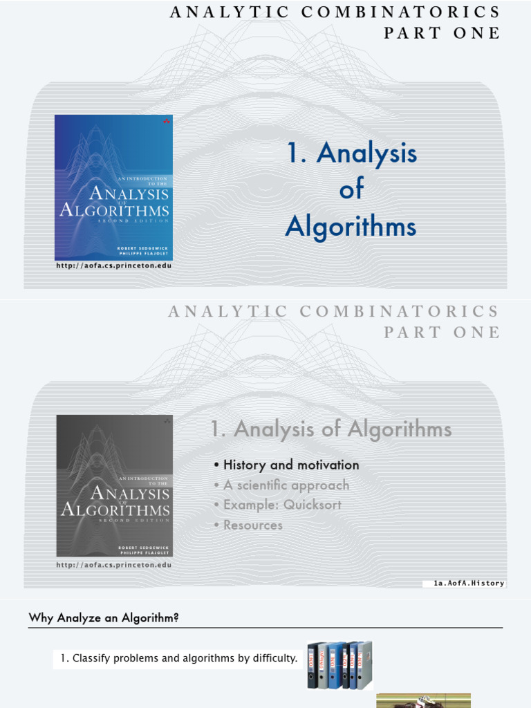 AA01-AofA Analysis of Algorithms | PDF | Algorithms | Time Complexity