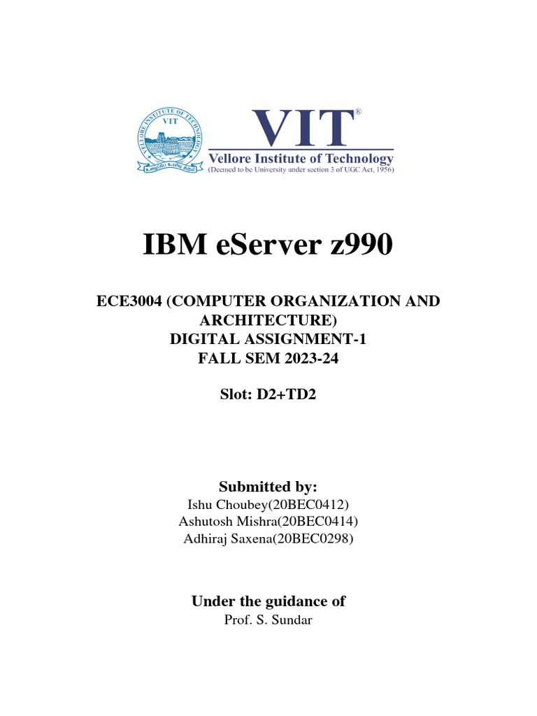 IBM Eserver z990 - 20BEC0298 | PDF | Central Processing Unit | Cache ...