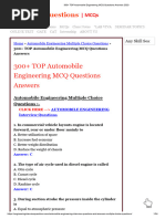 Automotive Mechanic Interview Questions and Answers | PDF | Diesel ...