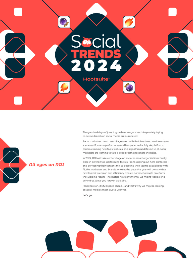 Hootsuite Social Trends 2024 Report | PDF | Social Media | Popular ...