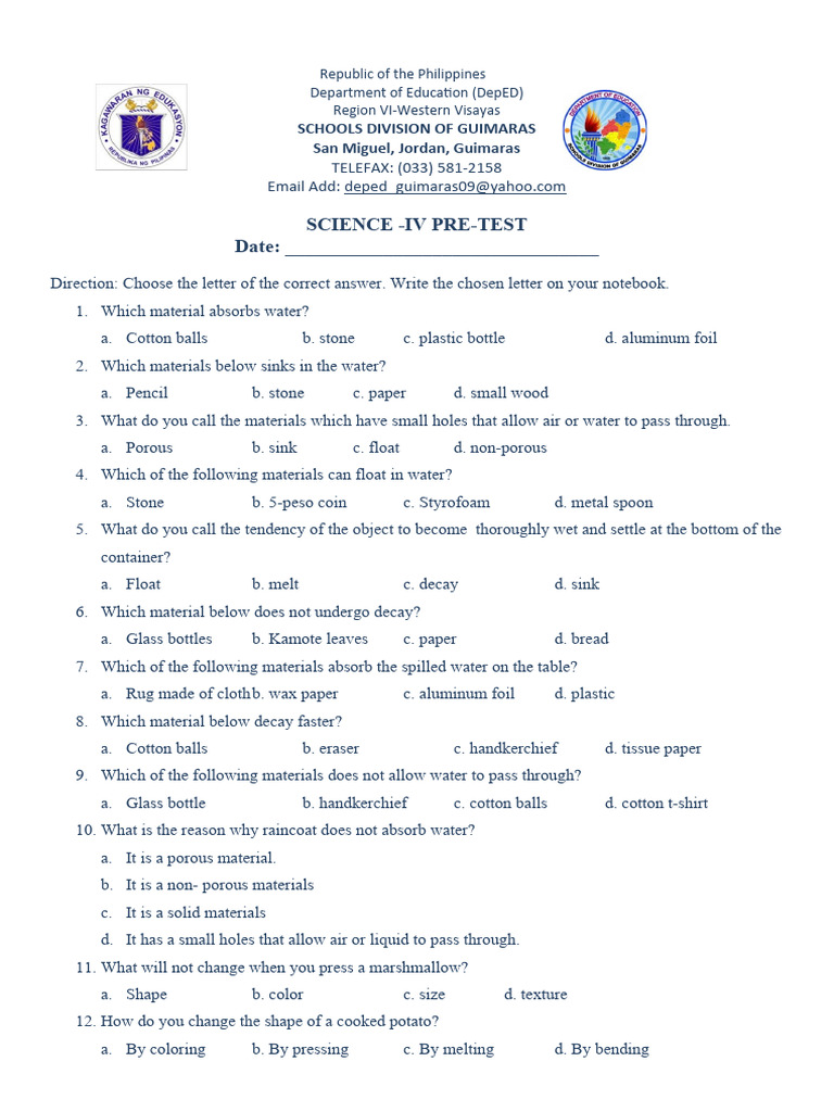 Science 1st Quarter | PDF | Learning | Science