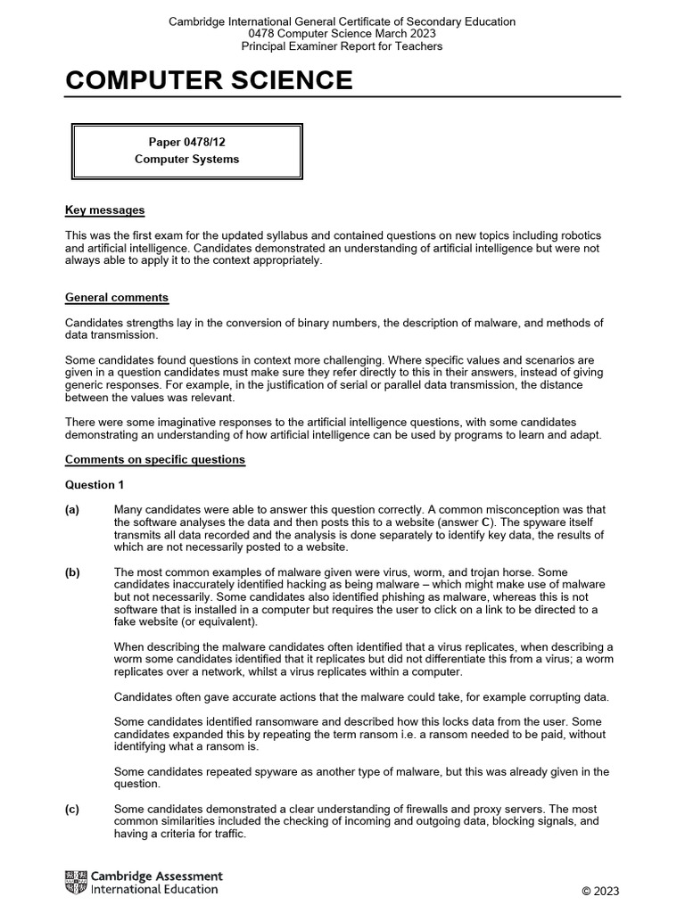 Computer Science | PDF | Malware | Computer Data Storage