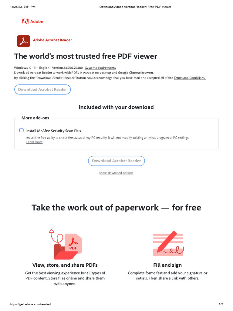 Adobe Acrobat Reader - Free PDF Viewer | PDF | Software Engineering | Application Software