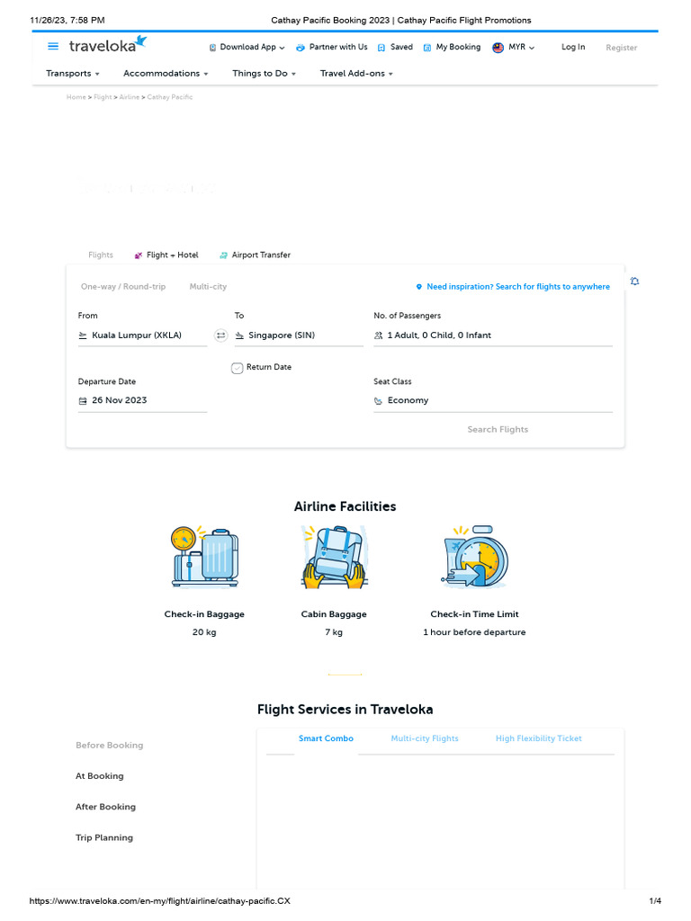 Cathay Pacific Booking 2023 - Cathay Pacific Flight Promotions | PDF ...