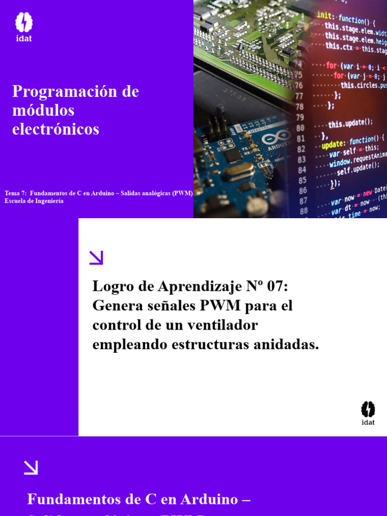 Tema 7 - Programación de Módulos Electrónicos | PDF | Señal analoga ...