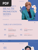 Nola Pender's Health Promotion Model | PDF | Behavior | Self Efficacy