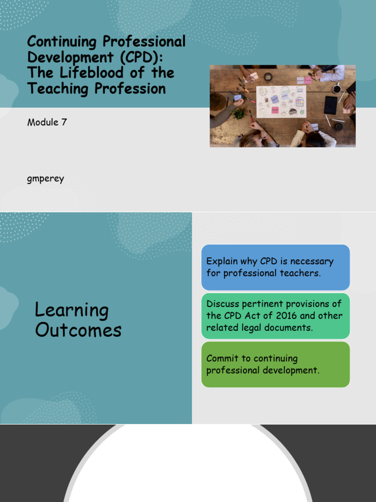 Module 7 | PDF | Teachers | Professional Development