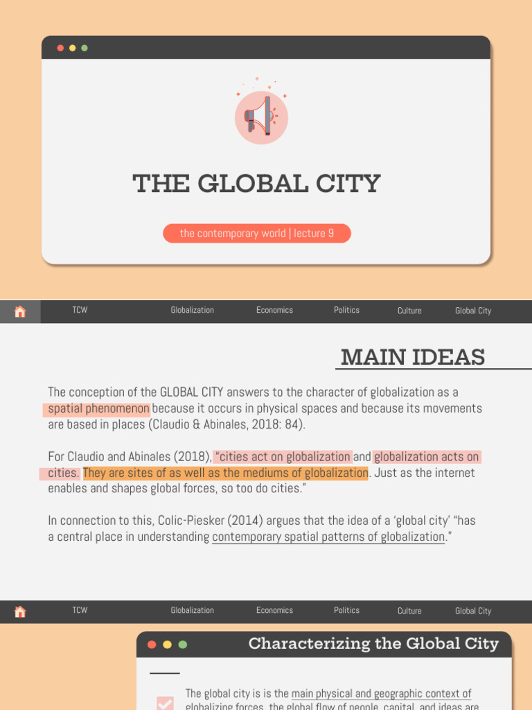 The Global City | PDF | Globalization | Economies