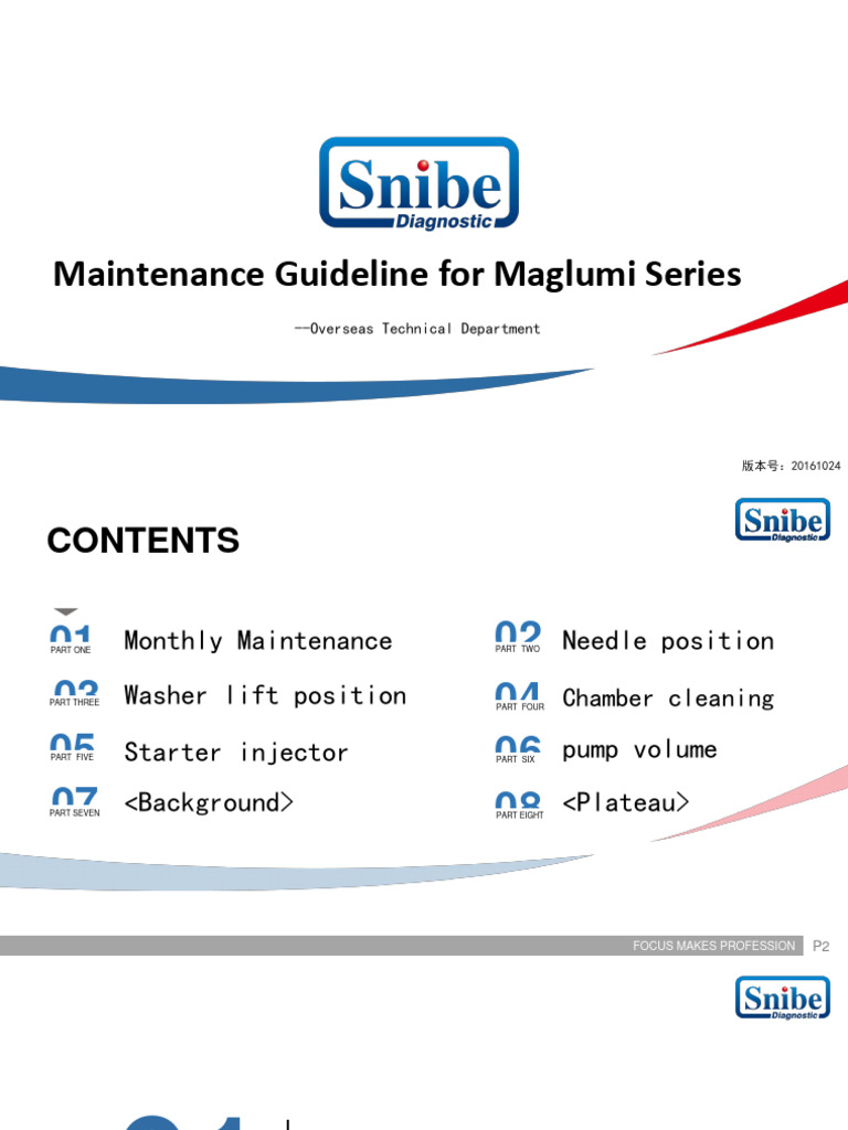 Maglumi Series Maintenance Guidelines | PDF | Manufactured Goods ...