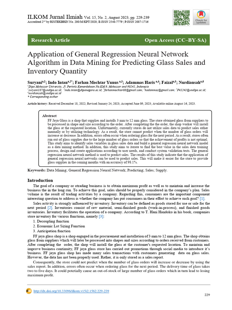 Review Paper 3 | PDF | Mean Squared Error | Data Mining
