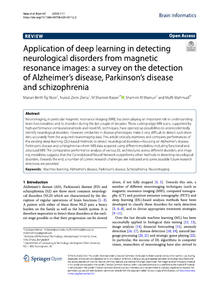 Application of Deep Learning in Detecting | PDF