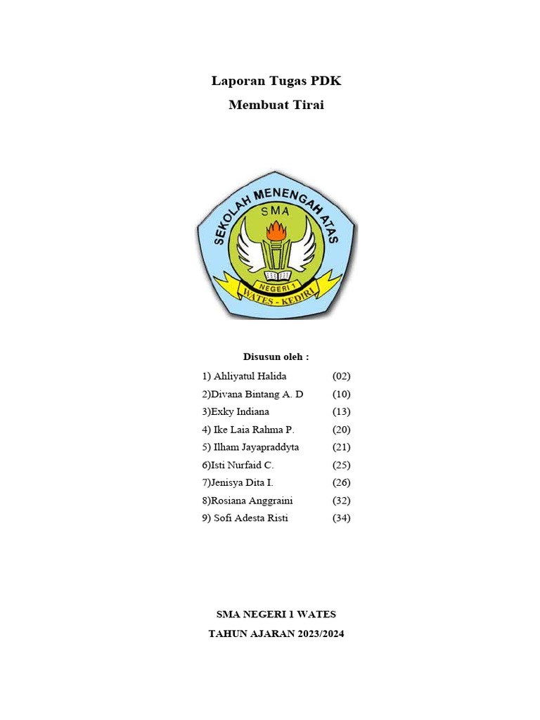 Laporan Tugas PDK | PDF | Griya & Taman | Gaya Hidup