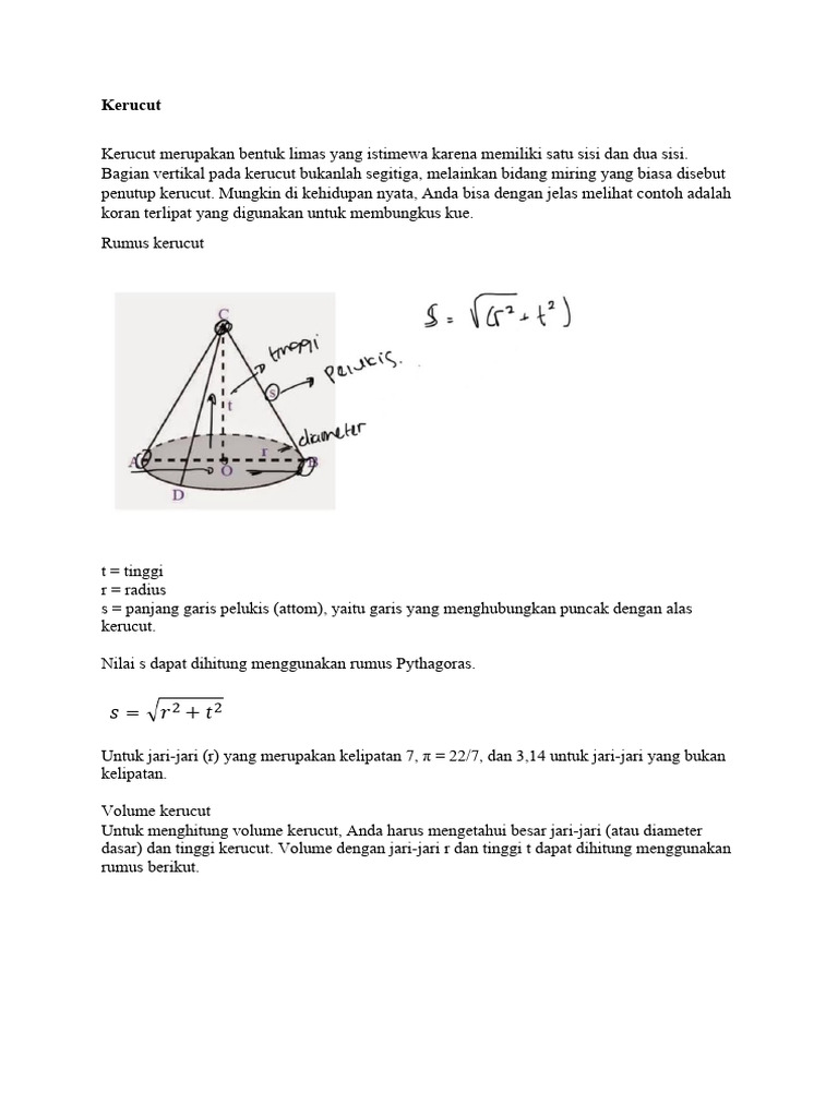 Kerucut | PDF