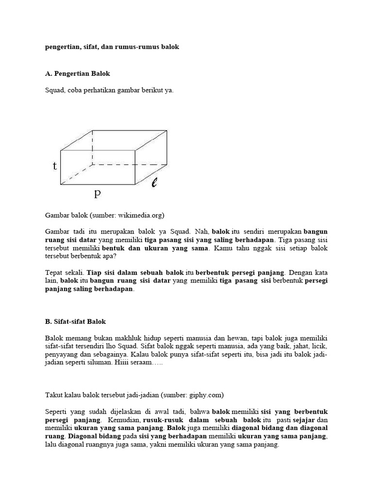 Pengertian Balok | PDF