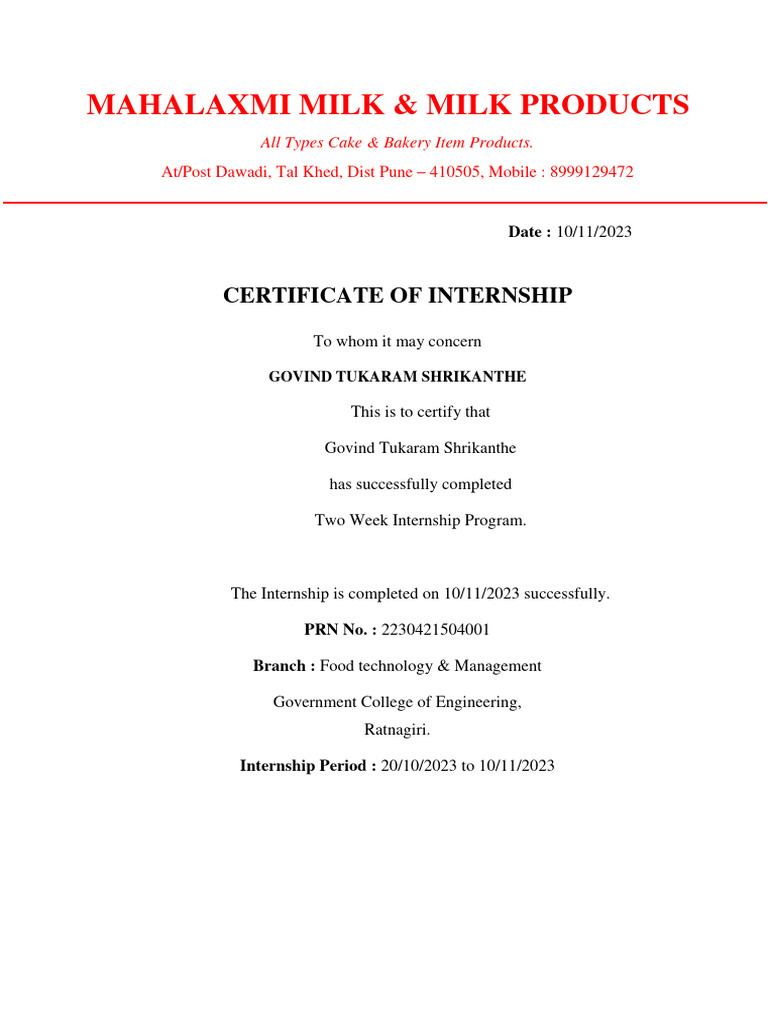 Mahalaxmi Milk | PDF