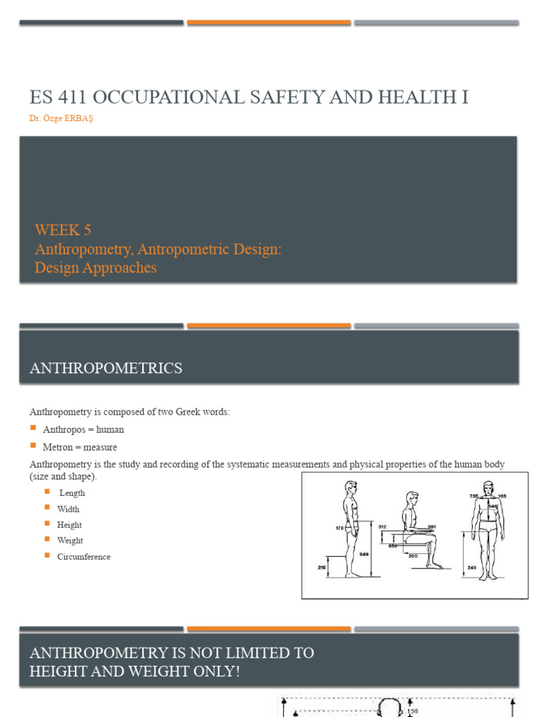 Es411 Week 5 | PDF | Anthropometry | Science