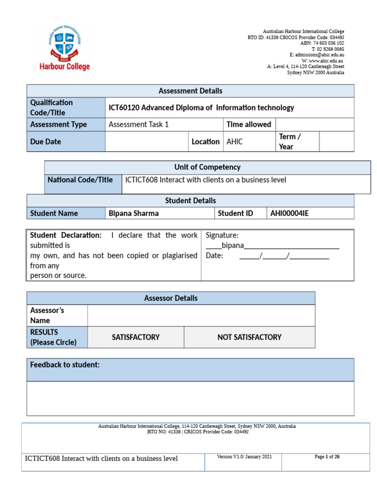 ICTICT608 Ass 1 | PDF | Change Management | Swot Analysis