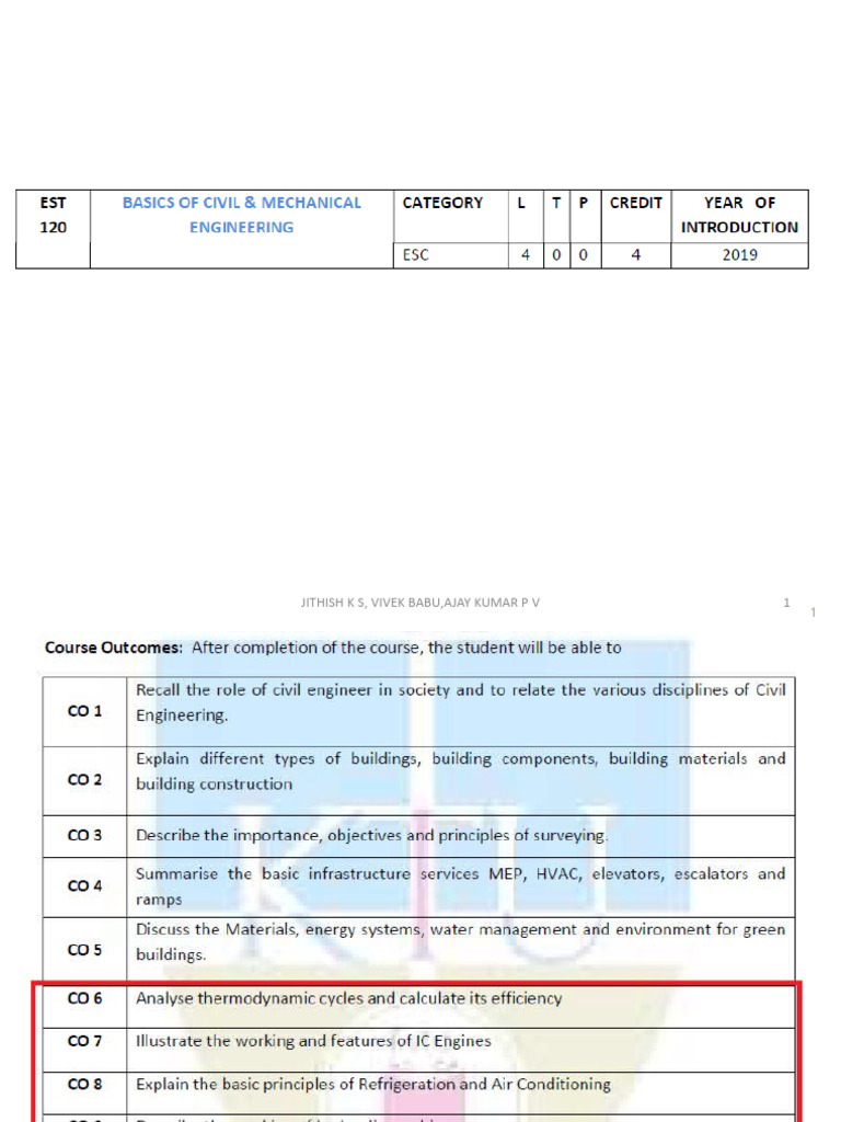 BME MODULE 1 Part 1 | PDF | Thermodynamics | Heat