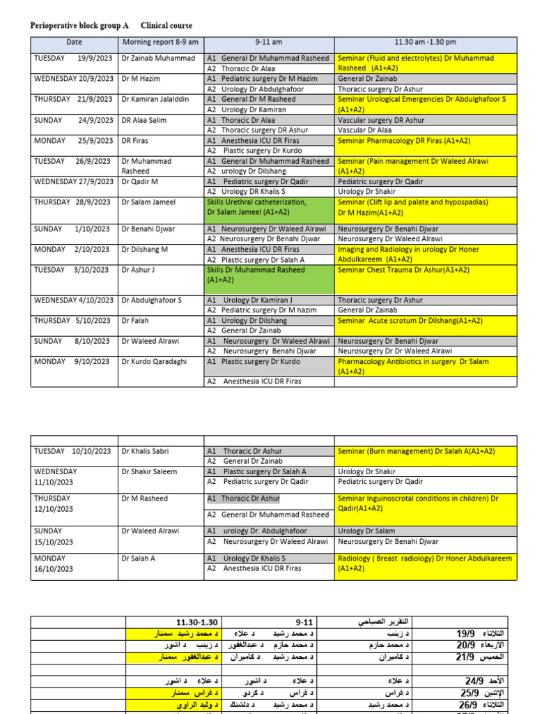 Stage 5 Perioperative Updated Clinical Schedule Bo | PDF | Health Care ...