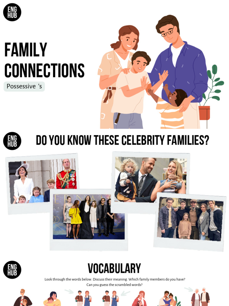 A1 Family Connections SV (Possessive) | PDF | Social Institutions | Family