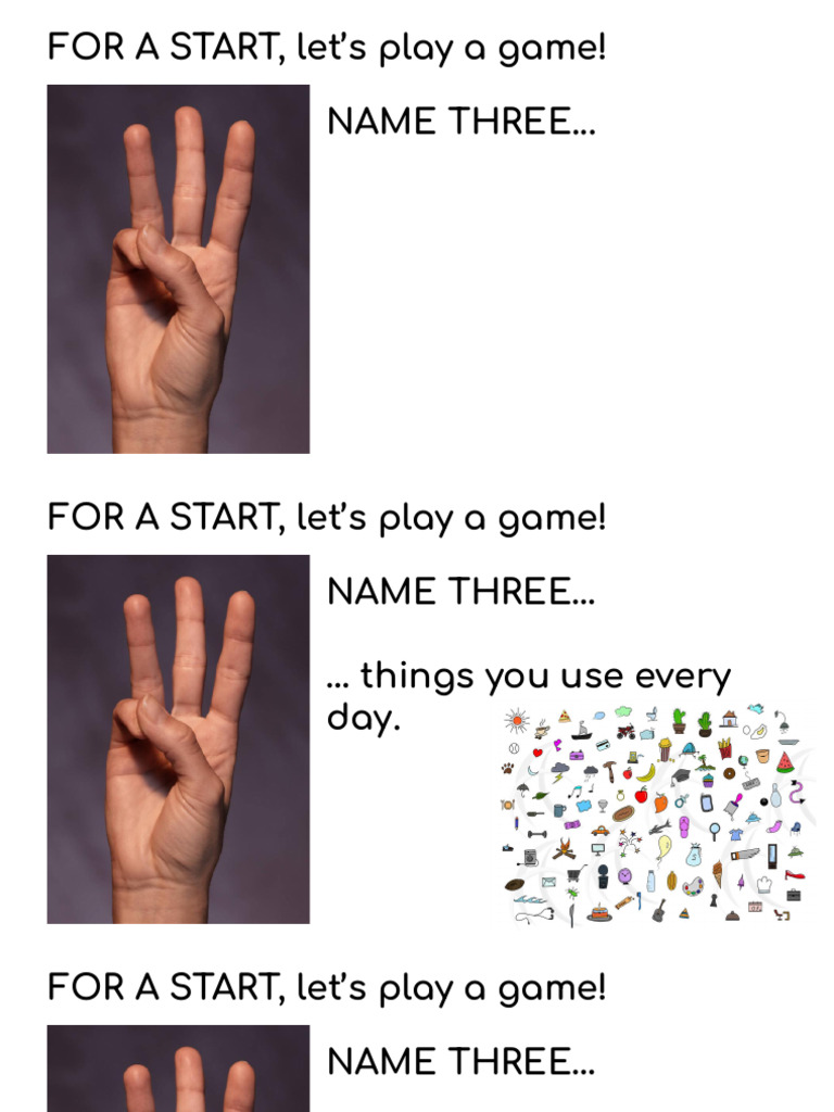 Naming Everyday Objects in English | PDF