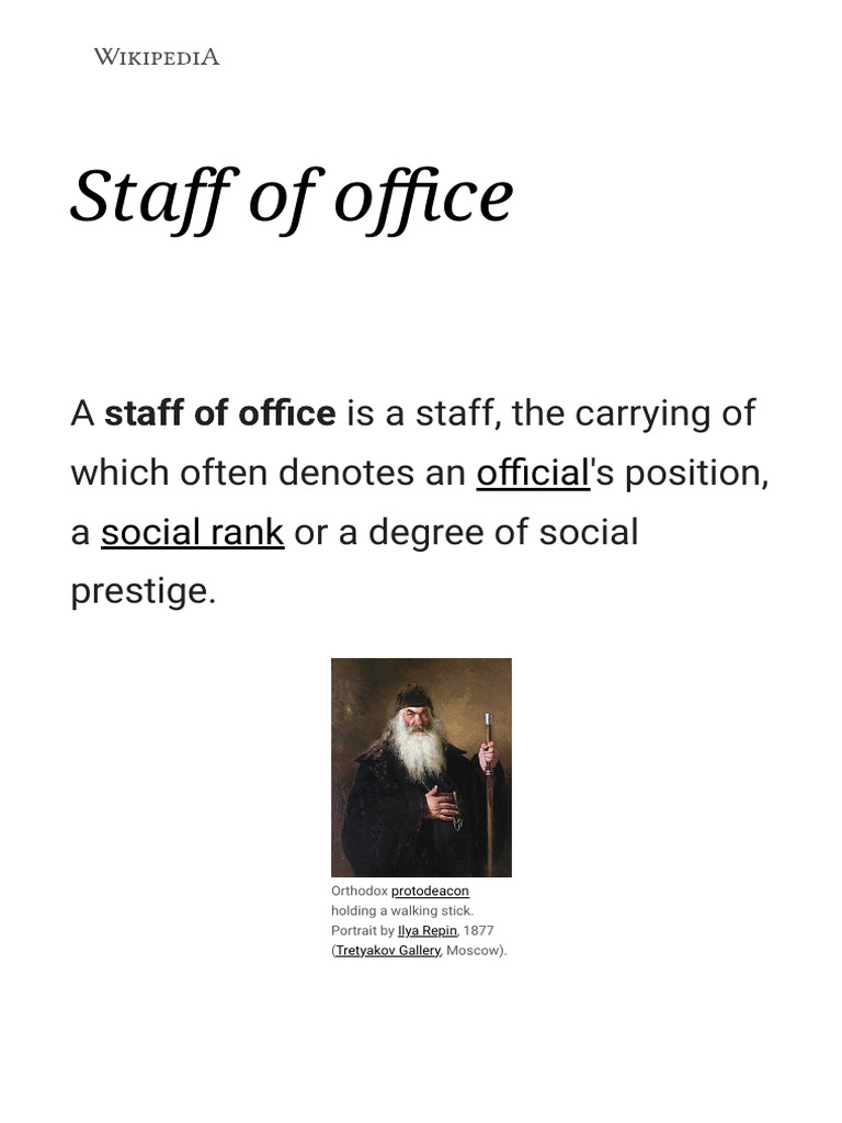 Staff of Office | PDF