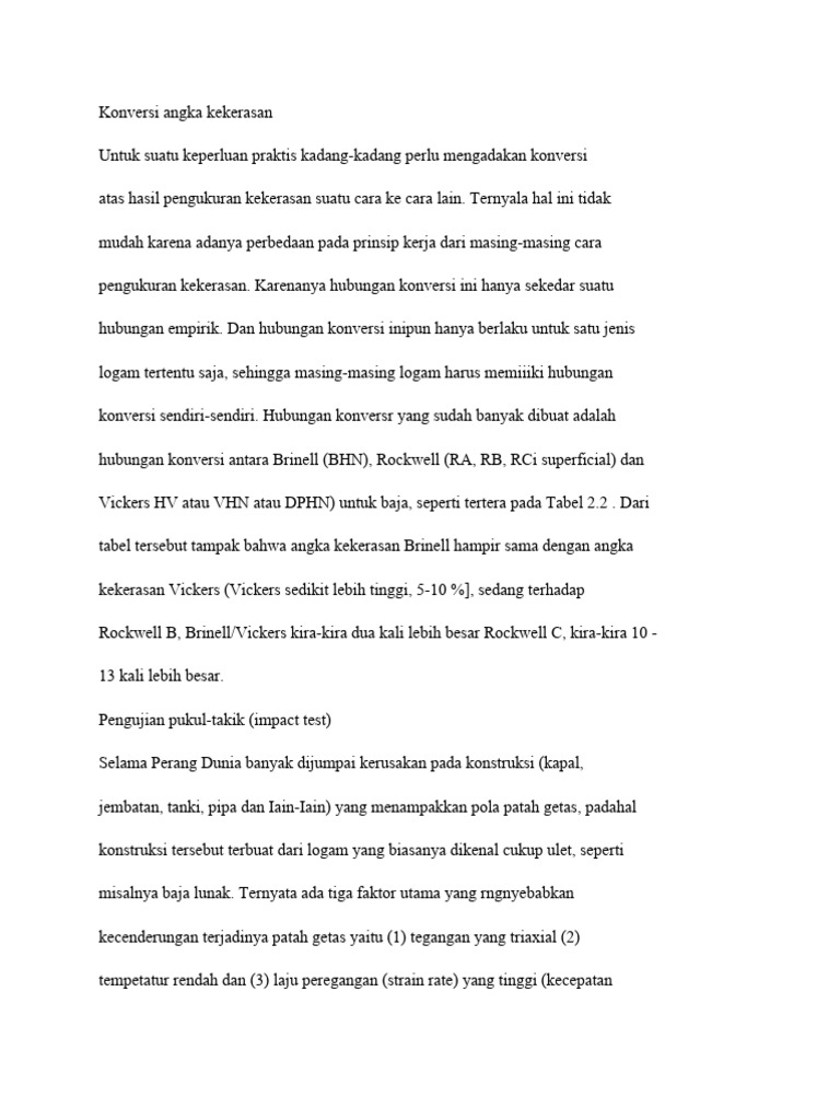 Pengujian Pukul-Takik (Impact Test) | PDF