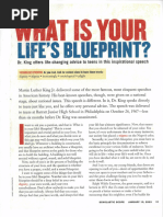 "What Is Your Life's Blueprint" - MLK Speech | PDF | Art