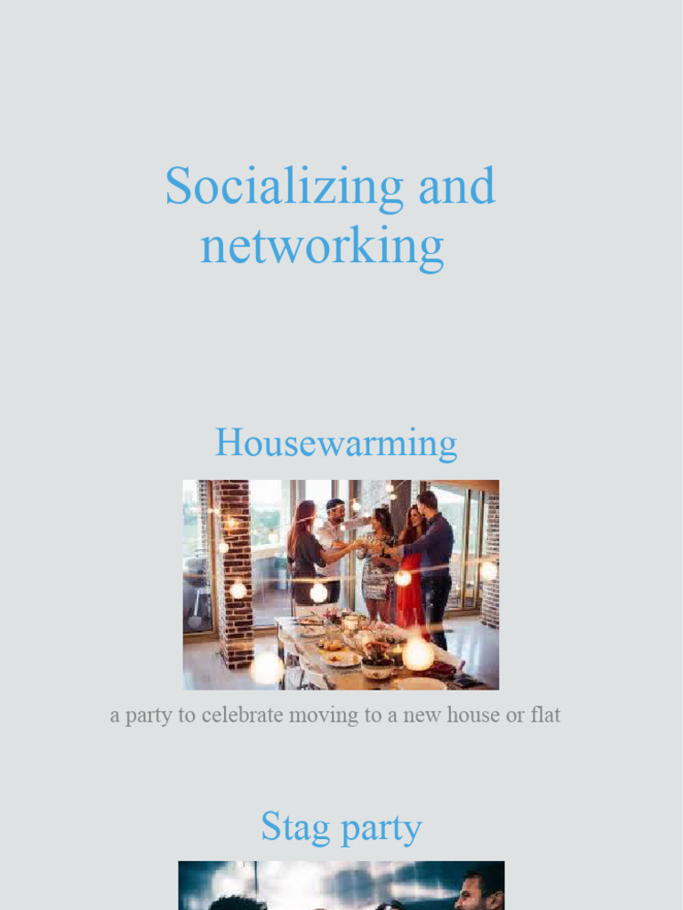 Lesson 19. Socializing and Networking | PDF | Social Science | Language ...