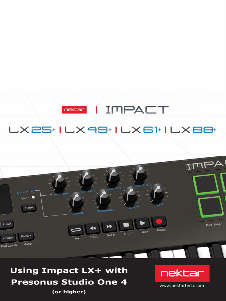 Setup Impact LX+ with Studio One Guide | PDF | Parameter (Computer ...