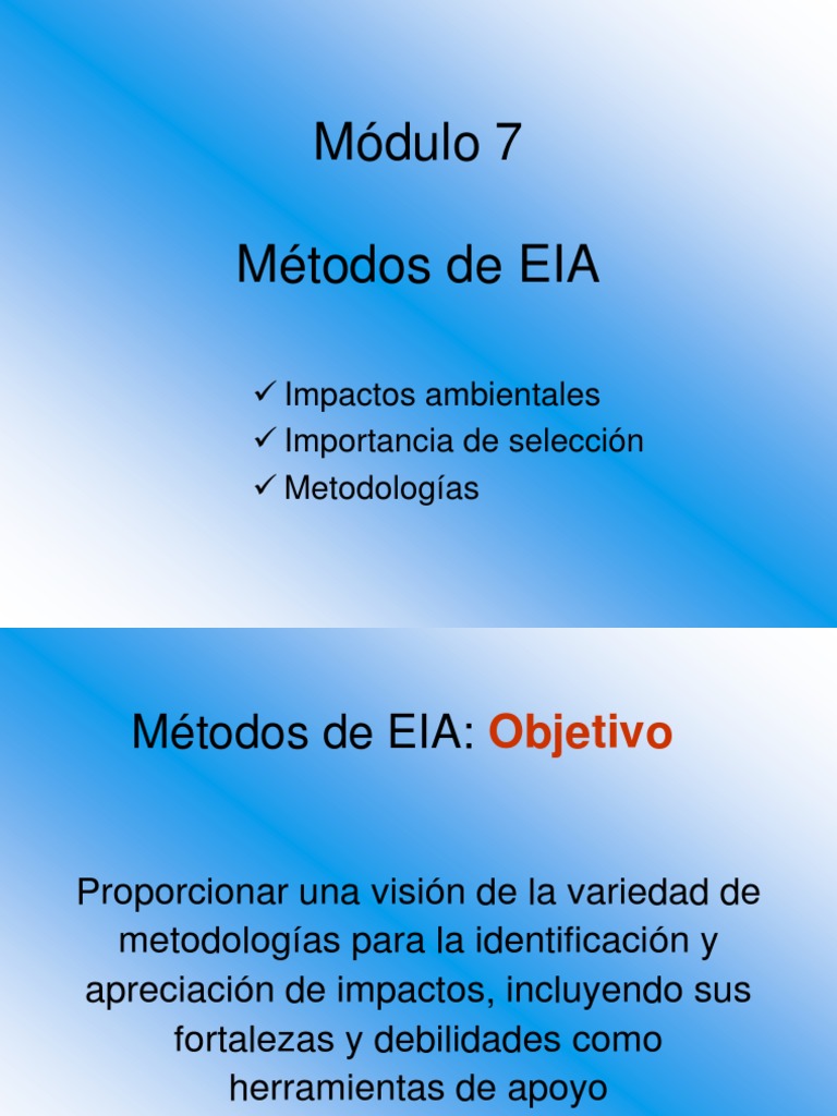 Modulo 7 Metodo Del Eia | PDF