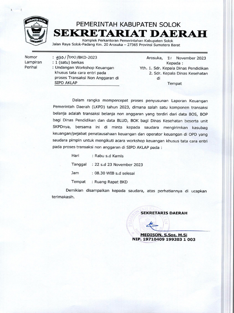 Undangan Workshop - 0001 | PDF