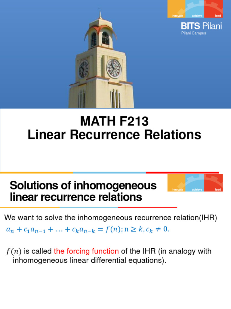 DM18 | PDF | Recurrence Relation | Ordinary Differential Equation